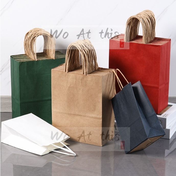 Paper Bag Colour Plain Paper Bag Kraft Paper Bag Birthday Paper Bag ...