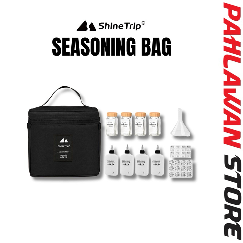 Shinetrip Spice Organizer Container Set A456-T00 Seasoning Box Black ...