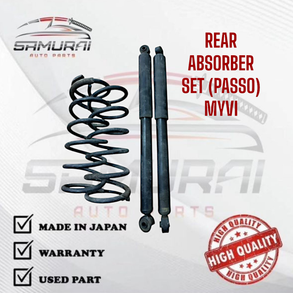 MYVI REAR ABSORBER SET (PASSO) USED JAPAN | Shopee Malaysia