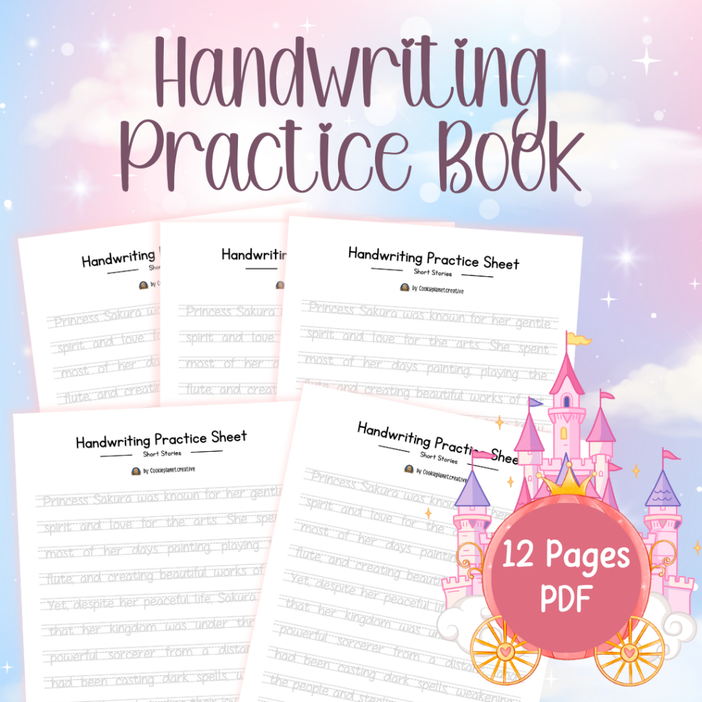 (PDF) Handwriting practice book latihan tulisan tangan | Shopee Malaysia