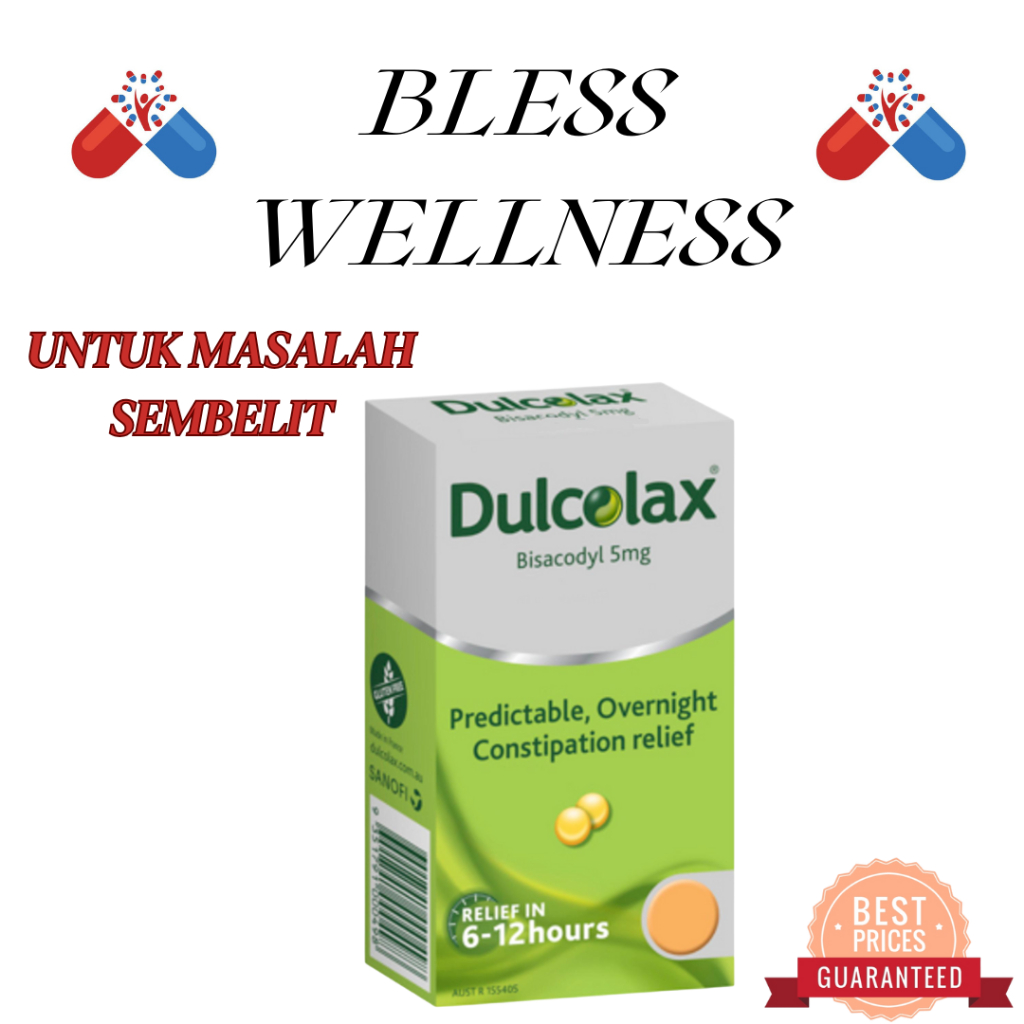 DULCOLAX ENTERIC COATED 5MG 40TAB (2 STRIP) | Shopee Malaysia