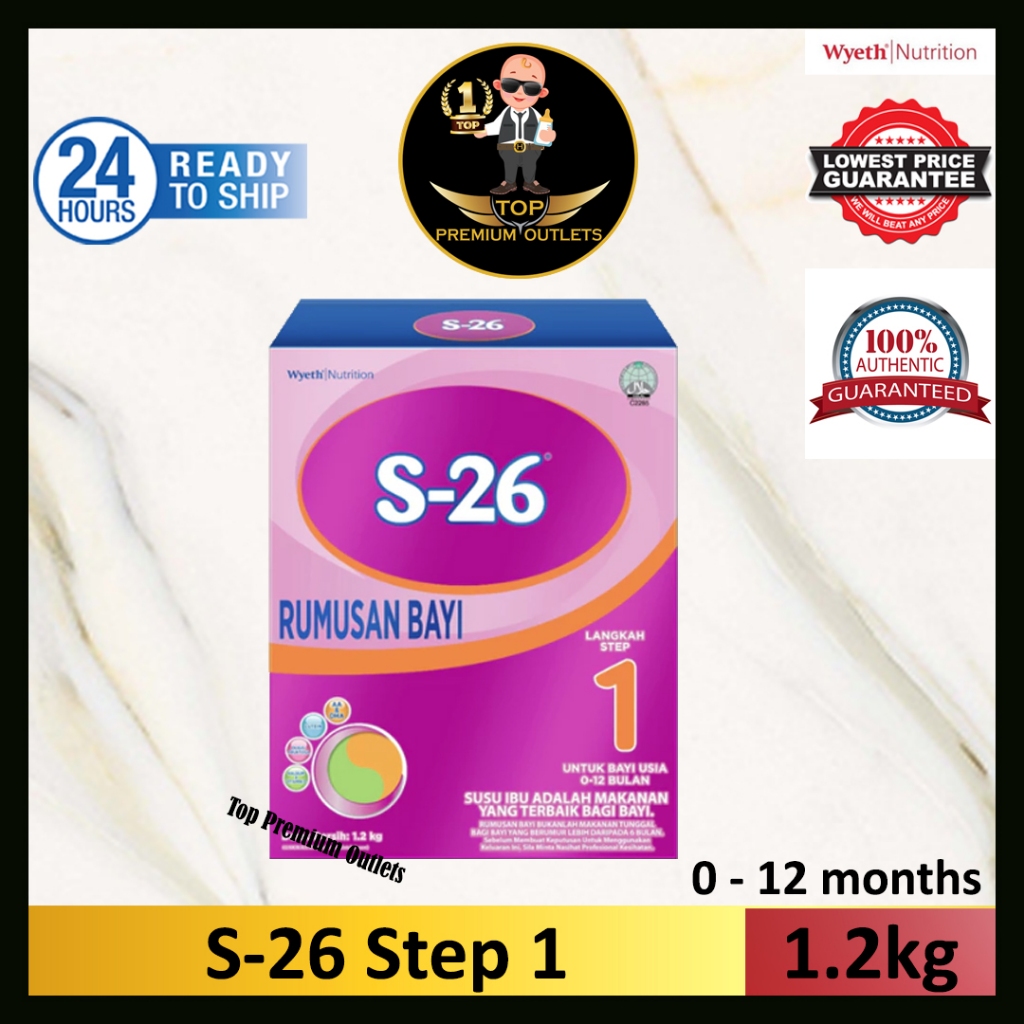 S26 SMA Step 1 Baby Formula (1.2kg) Exp: 01/2027 (Wyeth) (Newest Stock ...