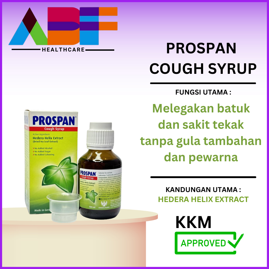 PROSPAN, PROSPAN F COUGH SYRUP 100ml, UBAT BATUK HERBA DARI GERMAN | Shopee Malaysia
