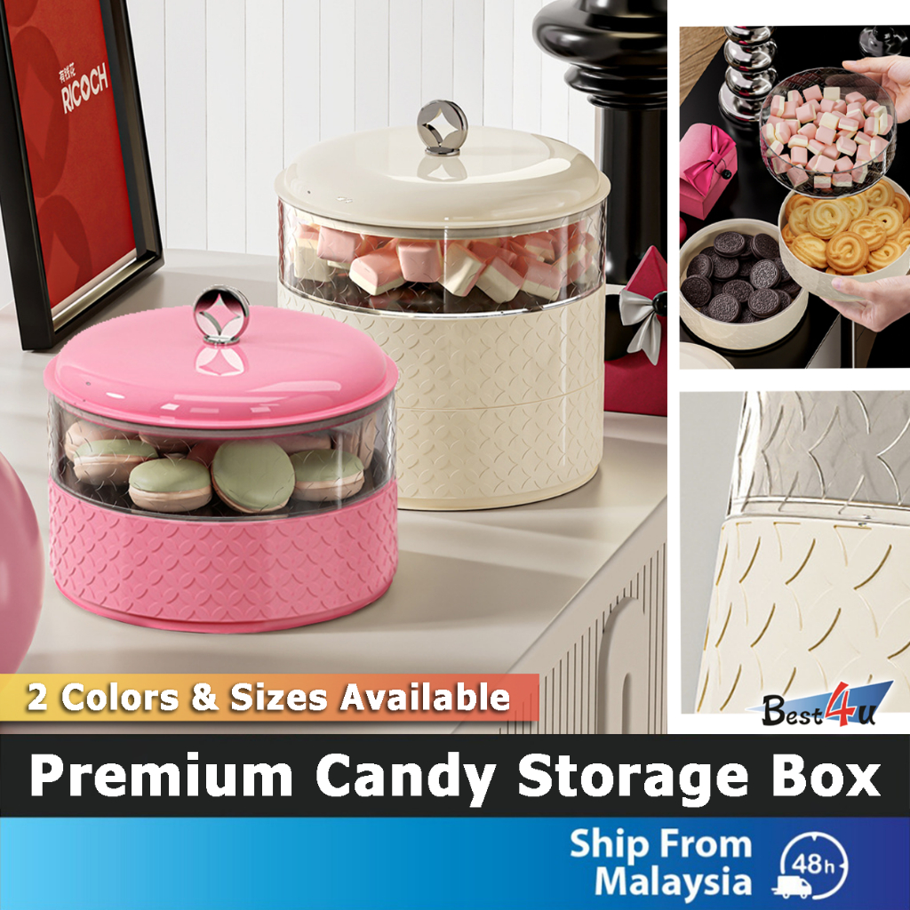 [ TIDAK KEDAP ] Premium Candy Storage Box | Snack Container Tray ...