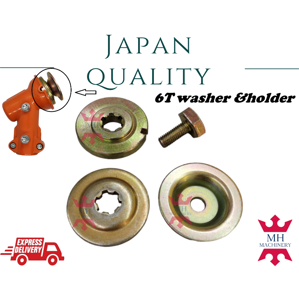 6T Washer & Cutter Screw Gear Case Mesin Rumput BG328 Brush Cutter ...