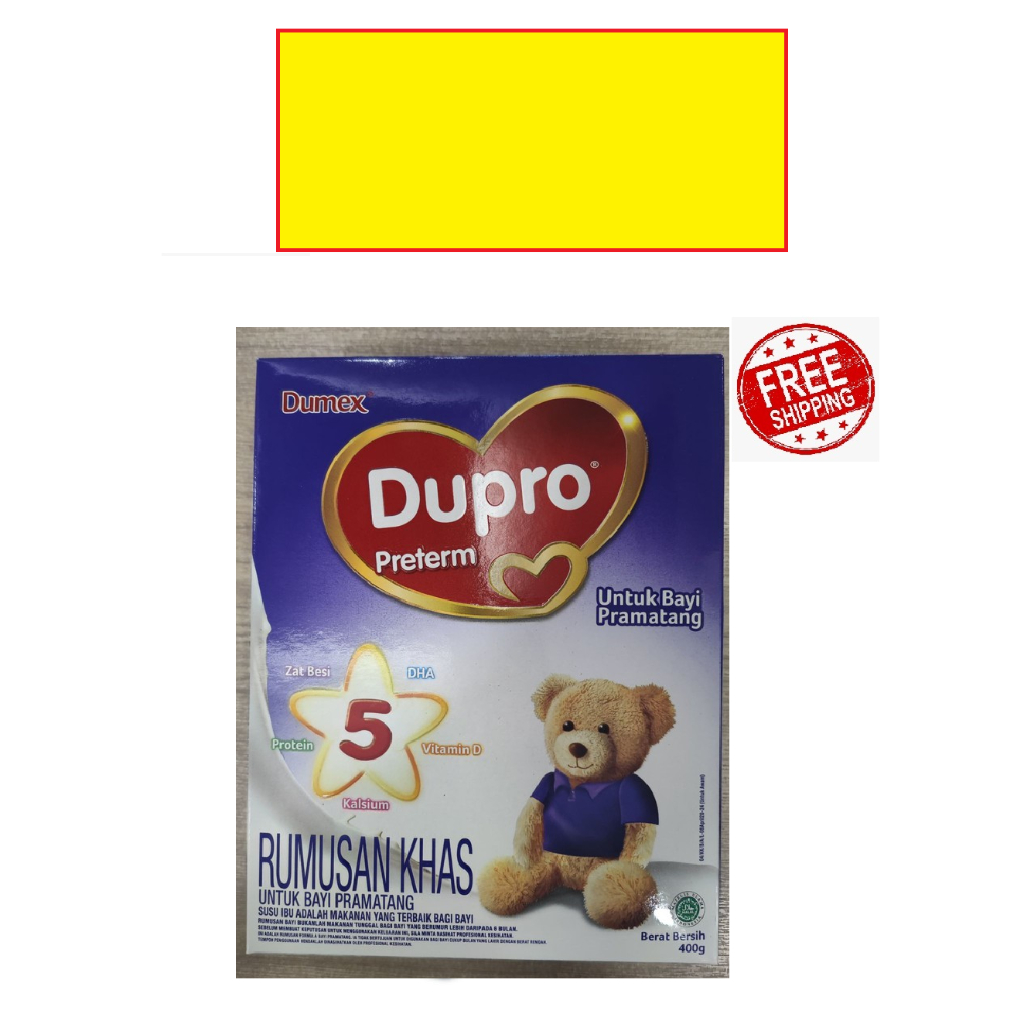 143 Dumex Dupro Preterm Untuk Bayi Pramatang 400g (EXP 3/2026) | Shopee ...