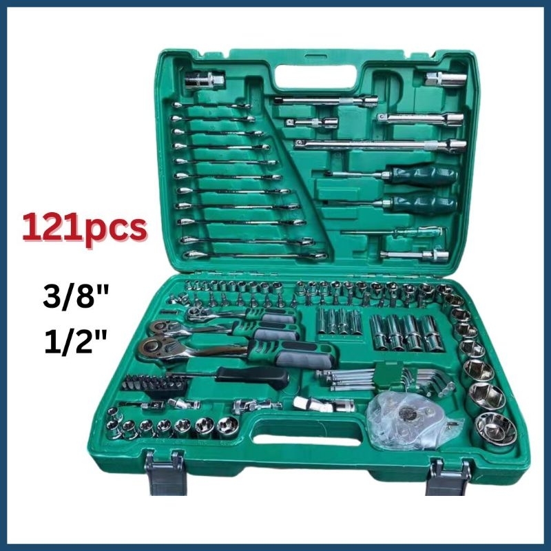 121pcs Socket Set Ratchet Box Socket Set Box Set Spanner Set Wrench Set ...