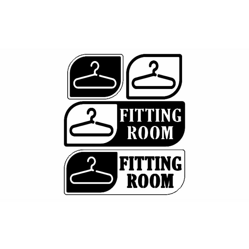 Fitting Room Sign Board 3D Wall Sign Door Sign Simbol Bilik Persalinan ...