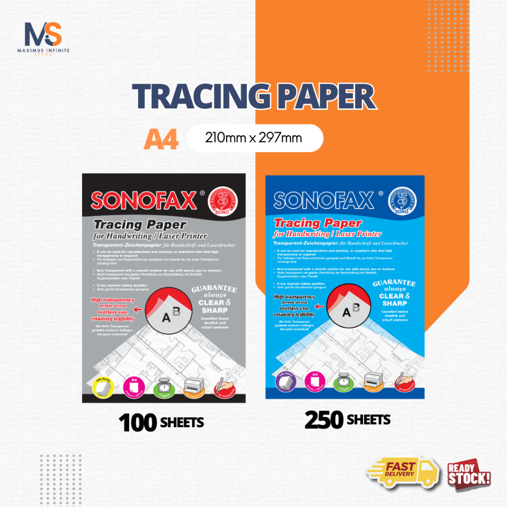 A4 Tracing Paper Sheet Form - 112gsm (Premium Quality) | Shopee Malaysia
