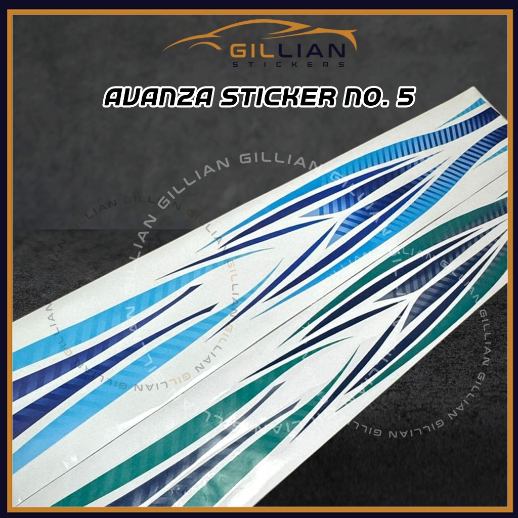 Sticker TOYOTA AVANZA 4 Car Body Side Lining Pelekat Avanza Sticker ...