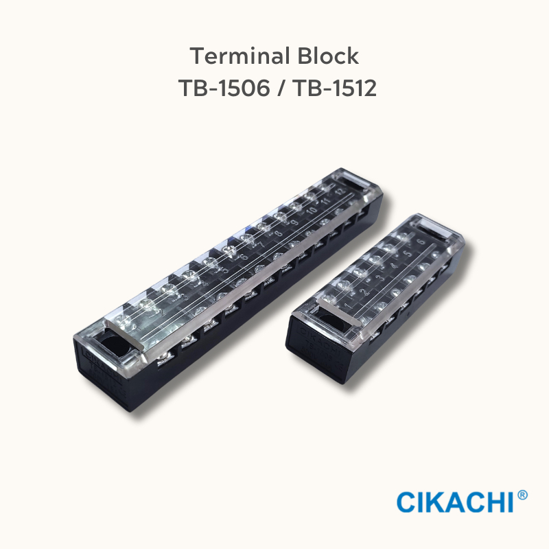 CIKACHI Terminal Block TB-1506 / TB-1512 600V 15A | Shopee Malaysia