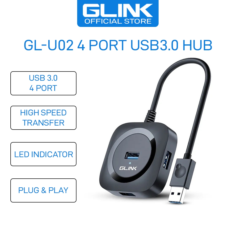 Glink GL-U02 USB Hub Adapter with 4 USB Port | Shopee Malaysia