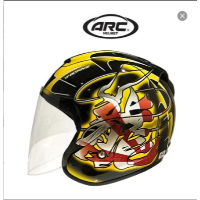 HELMET ARC RITZ YF DRAGON OPEN FACE 100% ORIGINAL | Shopee Malaysia