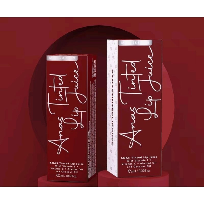 ANAS MINI TINTED LIP JUICE WITH VITAMIN C+VITAMIN E+ALMOND OIL&COCONUT ...