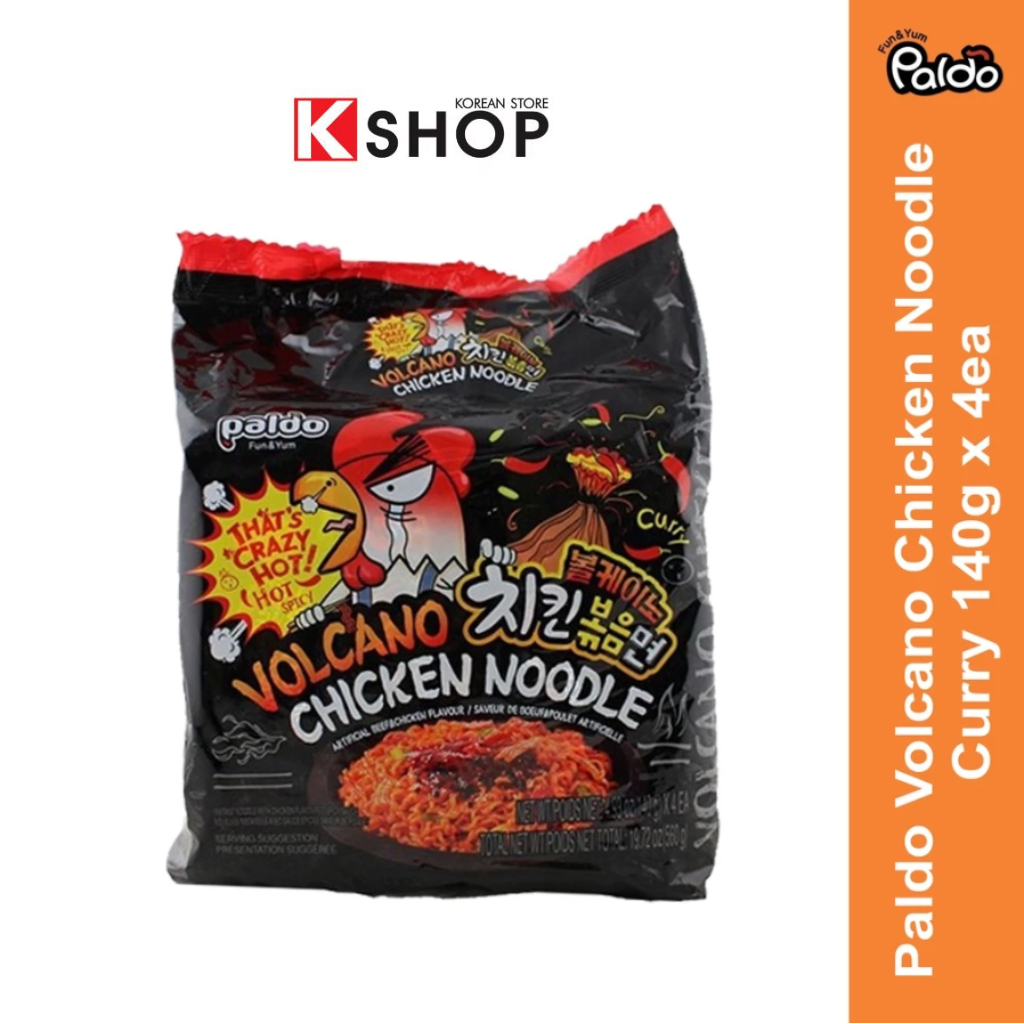Paldo Volcano Chicken Noodle Curry (140g x 4Pack) - EXP date：DEC 2025 ...