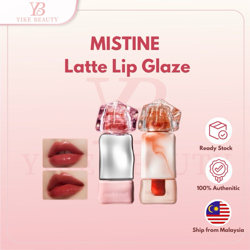 🇲🇾 MISTINE Latte Lip Glaze Juicy Lip Cream iced lipstick transparent ...