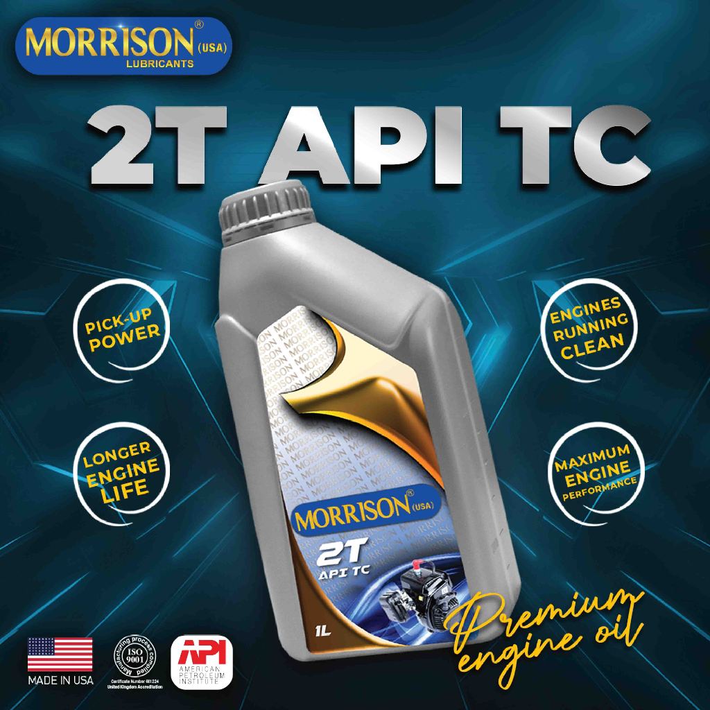 MORRISON USA MOTORCYCLE ENGINE OIL 2T TC | Shopee Malaysia