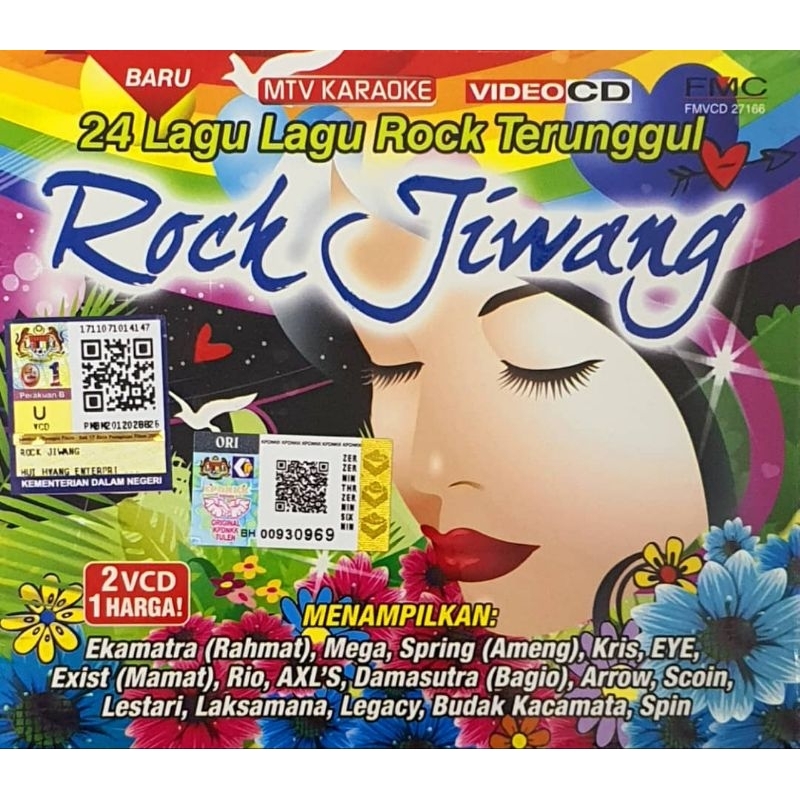 VCD Karaoke - Rock Jiwang - 24 Lagu Lagu Rock Terunggul (2 Disc ...