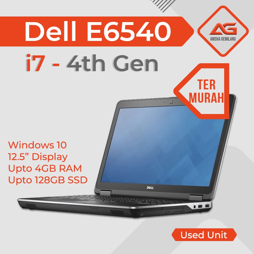 Dell Latitude E6540 /4GB Ram / SSD 128GB / Intel Core i7-4th Gen ...