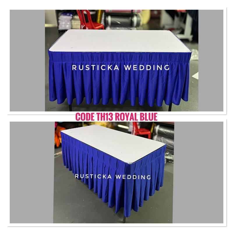 16ft / 18ft Table Skirting Meja Canopy Khemah Long Table Skirting ...