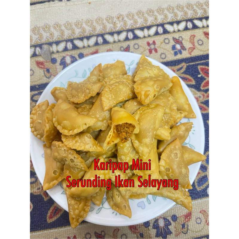 Karipap Mini inti serunding ikan sedap snack makanan ringan hari raya ...