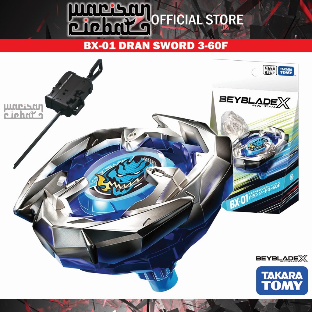 Takara Tomy Beyblade X BX-01 Starter DranSword 3-60F | Shopee Malaysia