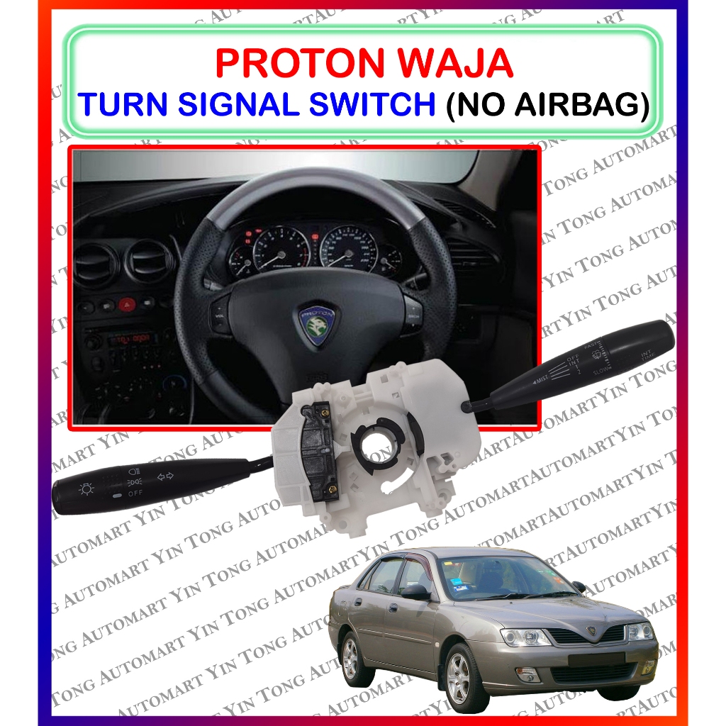 PROTON WAJA HEAD LAMP TURN SIGNAL SWITCH WIPER W/O AIRBAG - 1PC ...