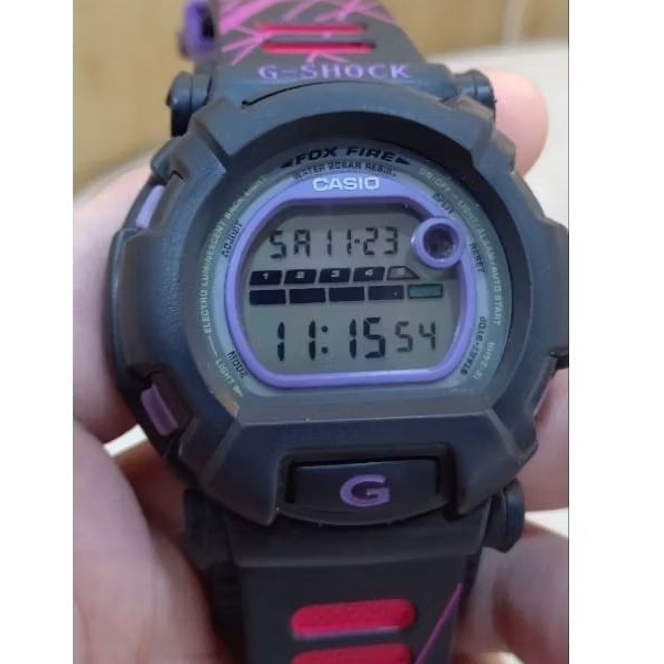 Casio G shock dw002, module 1299 japan,purple edition,purple side button,custom street spirit ...