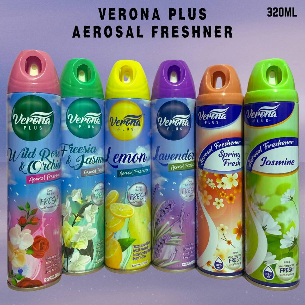 Verona Plus Aerosol Air Freshener Spray 320ml Pewangi Rumah Pewangi ...