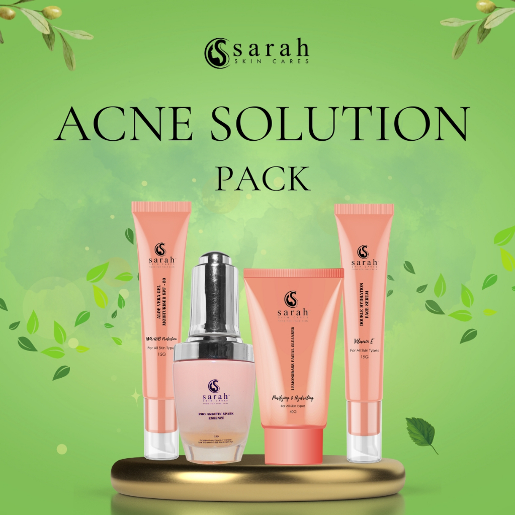 Sarah Skin Cares - Acne Solution Pack[Combo Set] | Shopee Malaysia