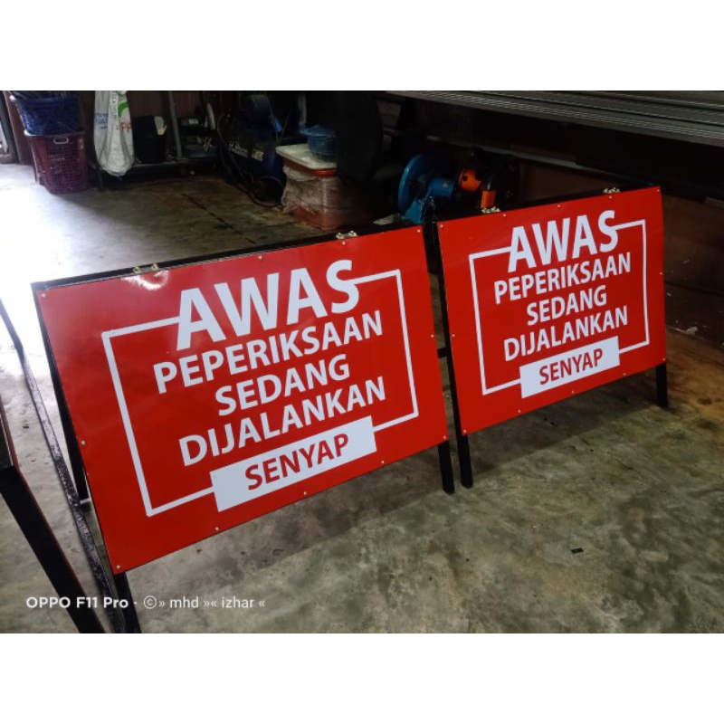 PAPAN TANDA SENYAP PEPERIKSAAN SEDANG DIJALANKAN (DESIGN 2) | Shopee ...