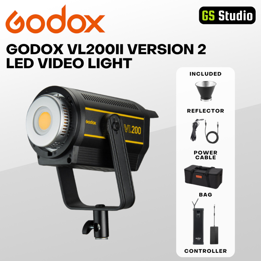 Godox VL200II VL200 Version 2 New Model White Version LED Video Light ...
