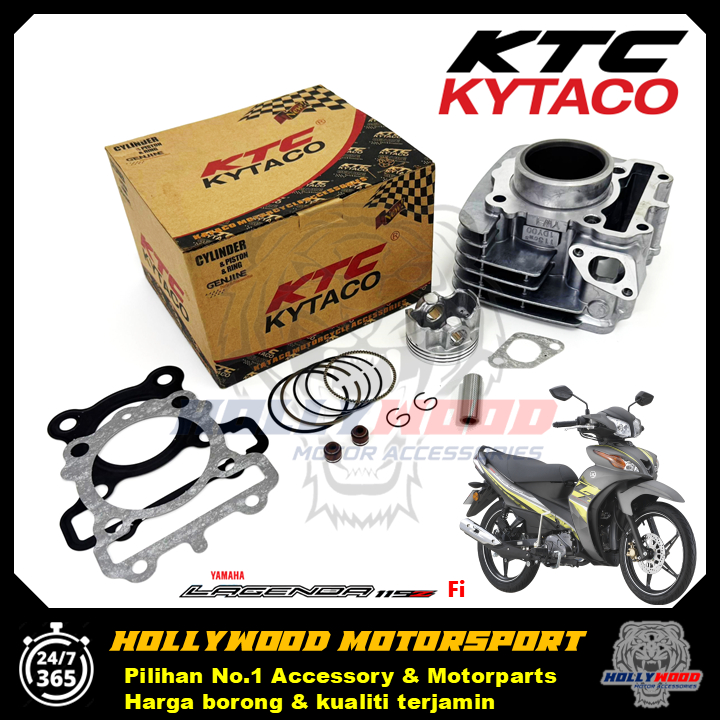 YAMAHA LAGENDA 115Z SRL115 FI BLOCK SET OEM ORIGINAL KTC KYTACO COMPLETE WITH GASKET PISTON RING ...