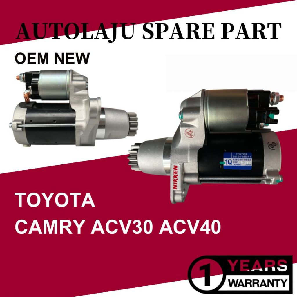 OEM NEW TOYOTA CAMRY ACV30/ACV40 STARTER HIGH QUALITY 1 YEAR WARRANTY ...