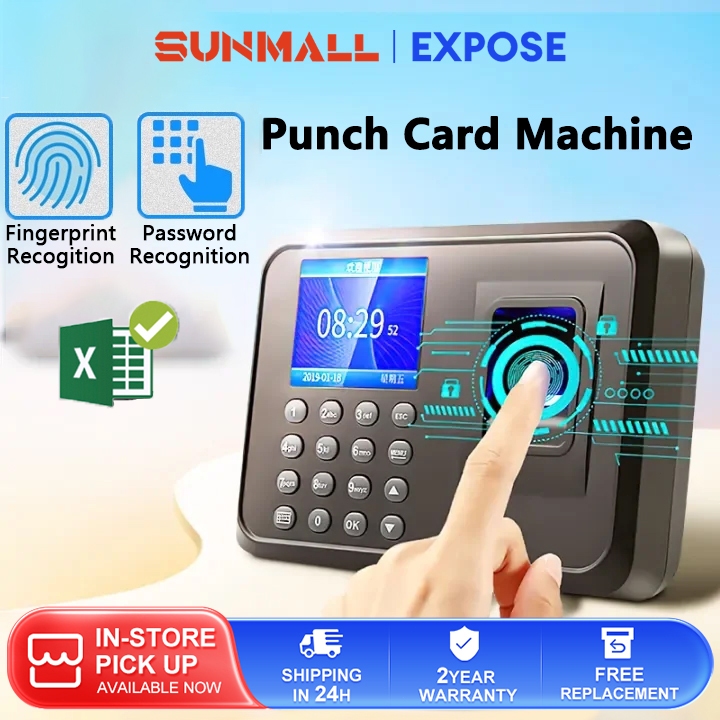 Punch Card Machine Fingerprint Attendance Machine Fingerprint Time ...