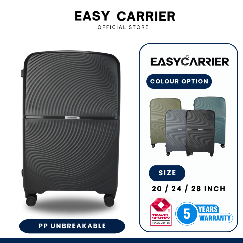 EASY CARRIER MONZA STYLE 20"/24"/28" PP POLYPROPYLENE UNBREAKABLE ...