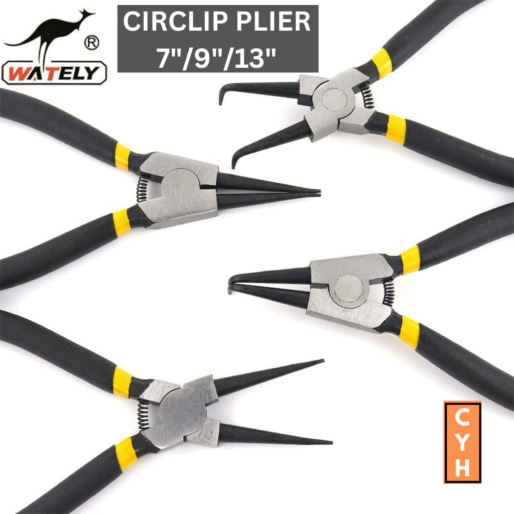 7" 9" 13" Circlip Pliers Internal/External/Straight/Bent Jaw Pliers ...