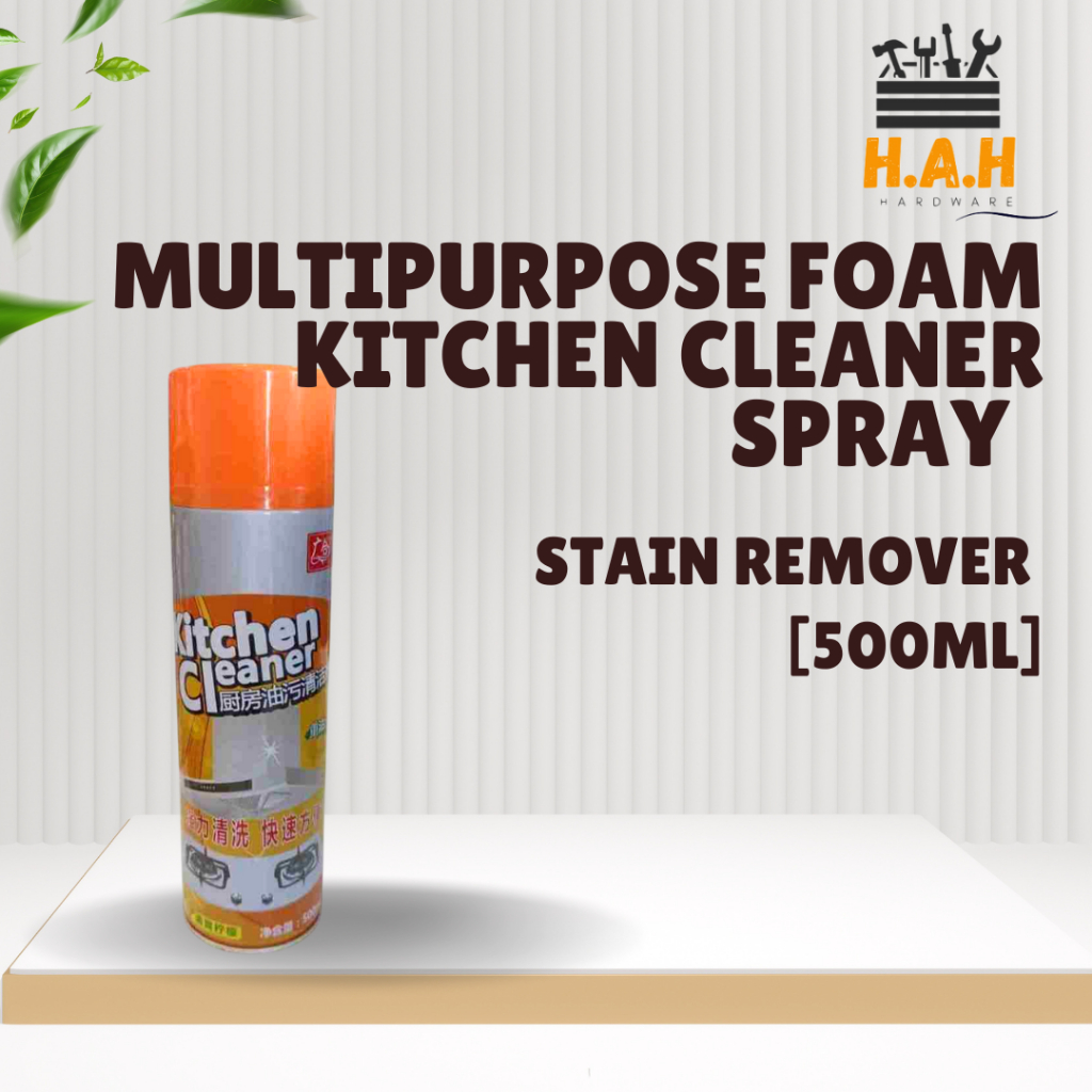 Multi-Purpose Foam Kitchen Cleaner Spray Grease Stain Oil Stain Remover ...