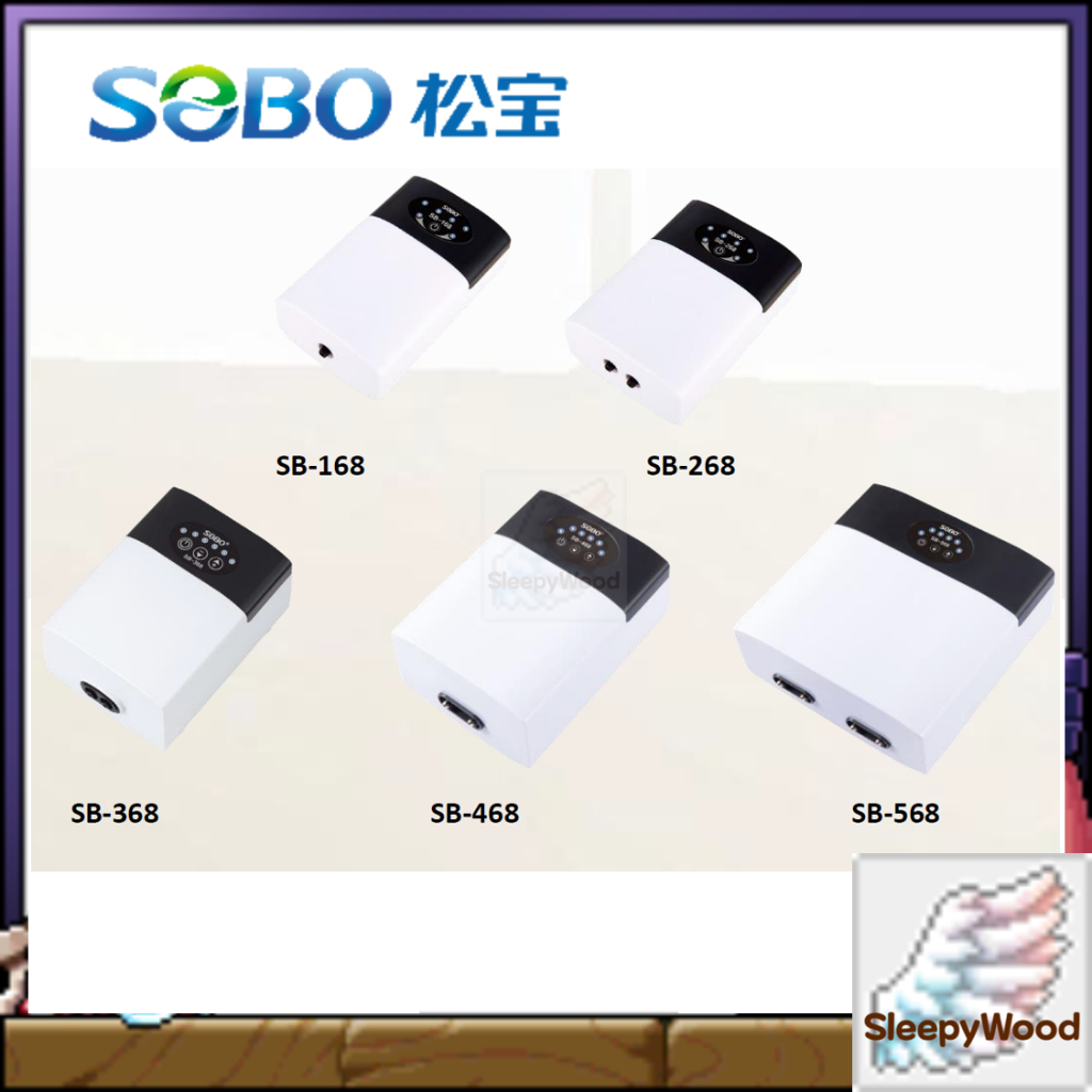 SOBO AC DC Air Pump Oxygen Pump Pam Angin Pam Oksigen SB268 SB368 ...