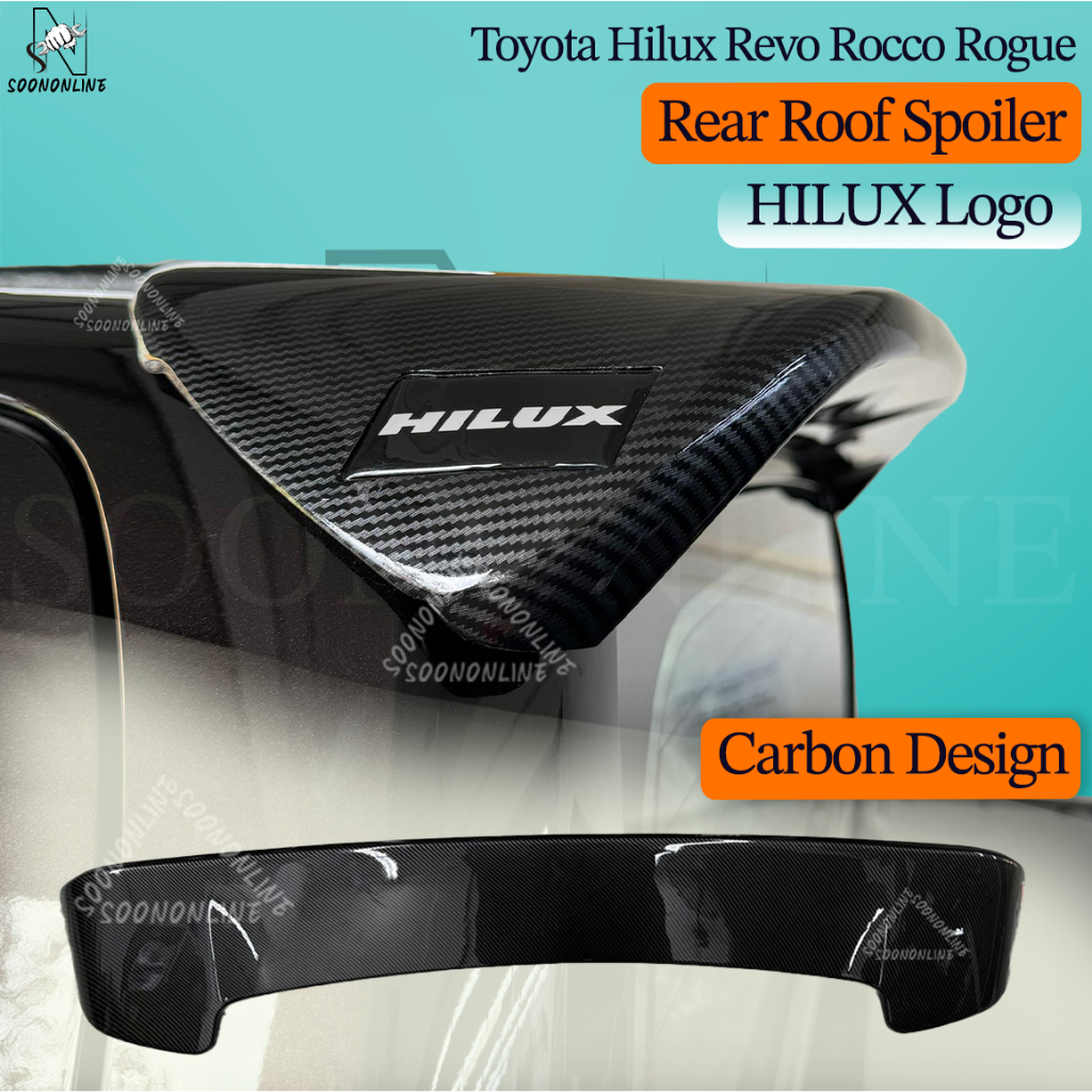 Toyota Hilux Revo Rocco Rogue Rear Roof Spoiler (HILUX/GR Sticker ...