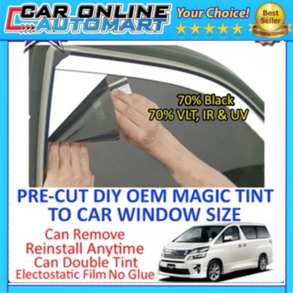 Magic Tint/Magic Tinted Solar Window - Black/Toyota Vellfire 2008-2014 ...