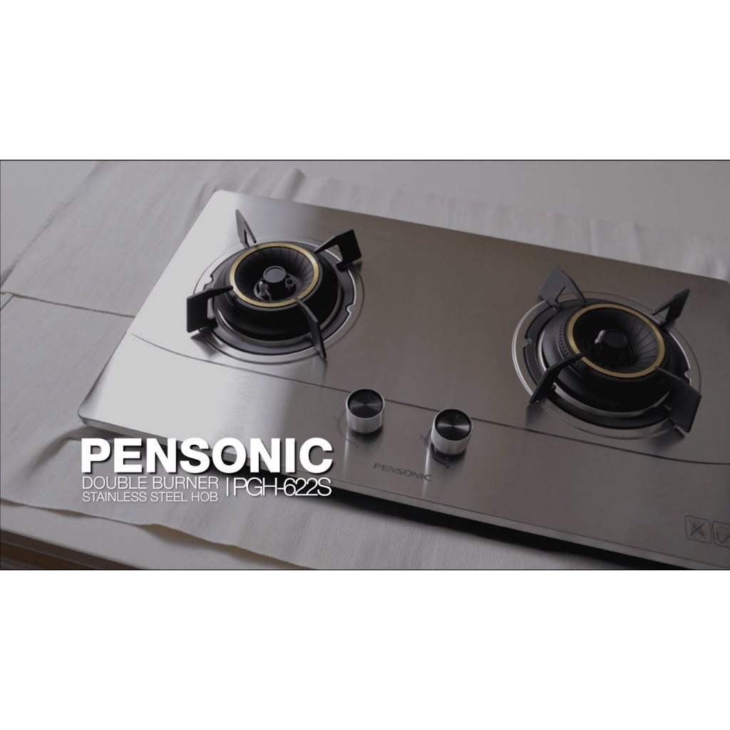 Pensonic Built in Hob Stainless Steel 2 Burner Gas Hob PGH-622S Gas ...