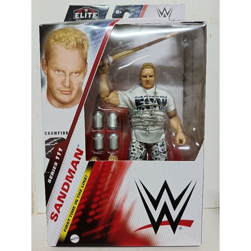 Mattel WWE Elite 111 Sandman ECW Wrestling Action Figure | Shopee Malaysia