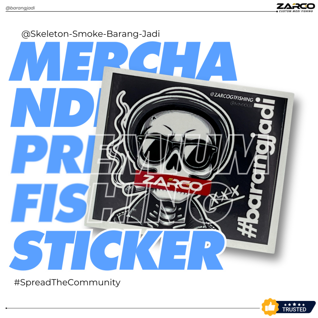 STICKER MERCHANDISE [PREMIUM] Skull-Smoke-Barang-Jadi Limited Edition ...