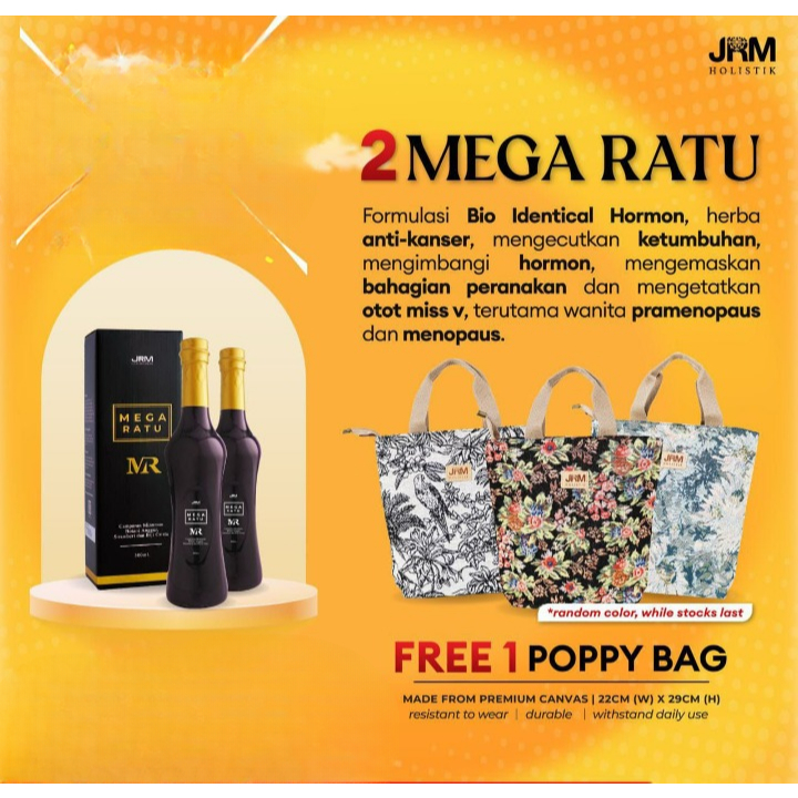 MEGA RATU BY JRM (1 Set=Free Poppy bag) | Shopee Malaysia