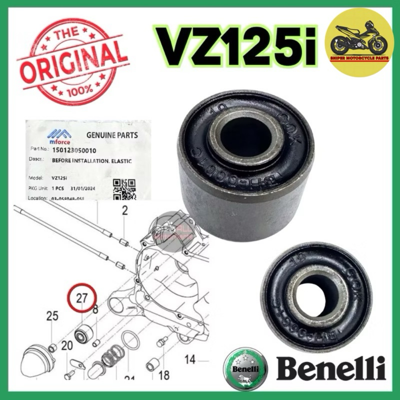 [100% ORI] VZ125 VZ ENGINE BUSH ENJIN BUSH BEFORE INSTALLATION ELASTIC ...