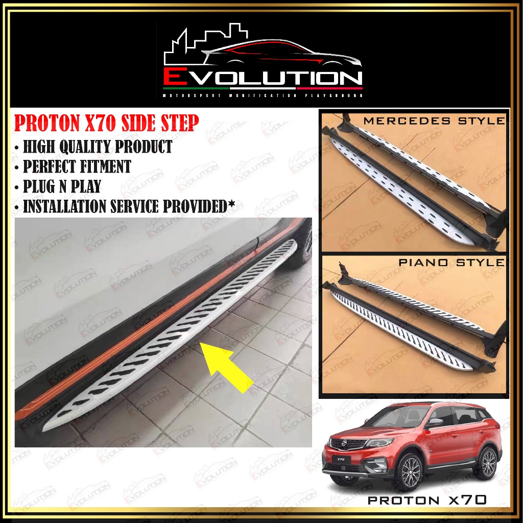 [NEW PRODUCT] PROTON X70 SIDE STEP (PIANO DESIGN | MERCEDES DESIGN ...