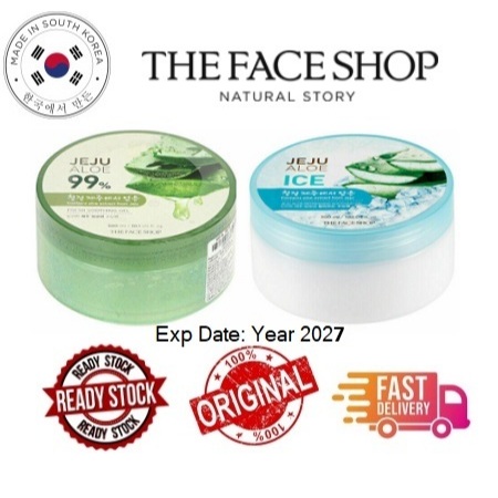 The Face Shop Jeju Aloe Vera Vegan / (Ice) Refreshing Soothing Gel ...