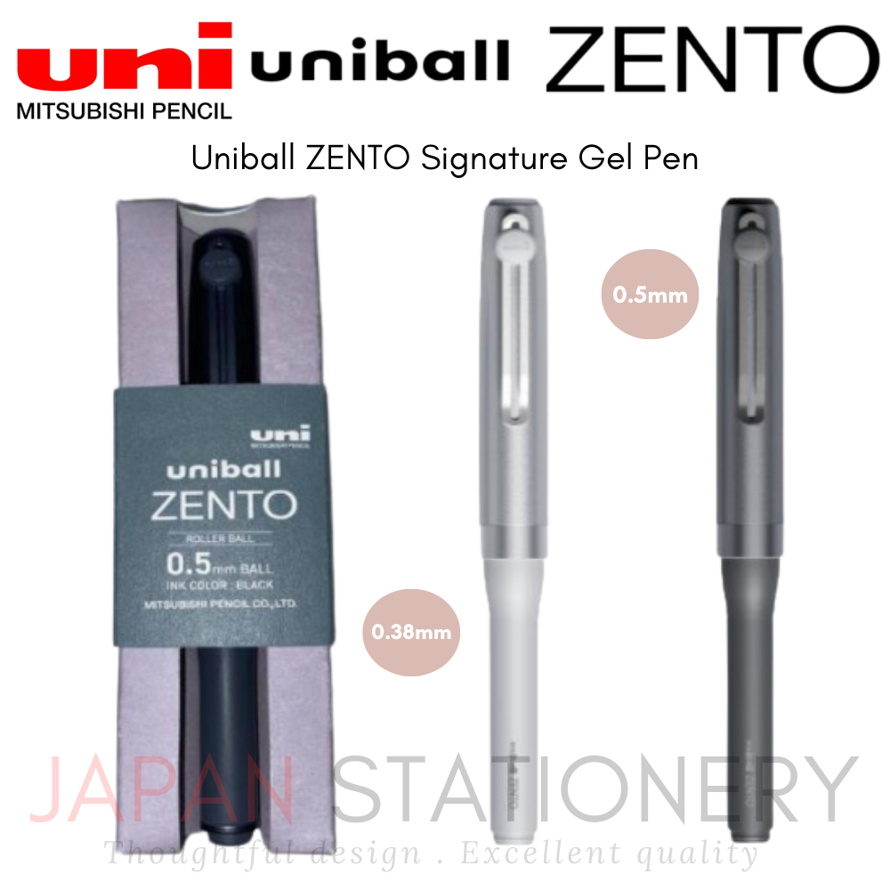 Uni Mitsubishi Uniball ZENTO Signature Gel Pen 0.38/0.5mm UBZH38.26 ...
