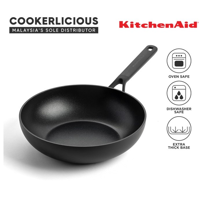 KitchenAid Classic Ceramic Non-stick 28cm Wok | Shopee Malaysia